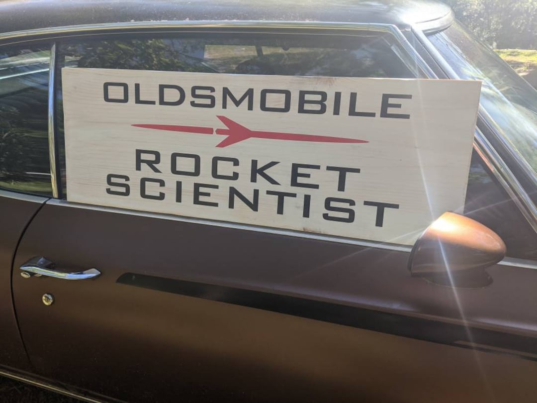 Oldsmobile Rocket Scientist Sign, Oldsmobile Sign - Etsy