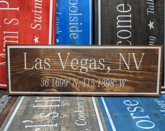 Coordinate Sign - Etsy