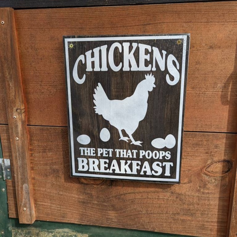 Chicken Poop Sign - Etsy