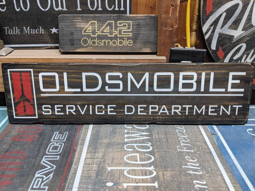 Oldsmobile Service Department Sign, Rustic Oldsmobile Sign, Barnfind - Etsy