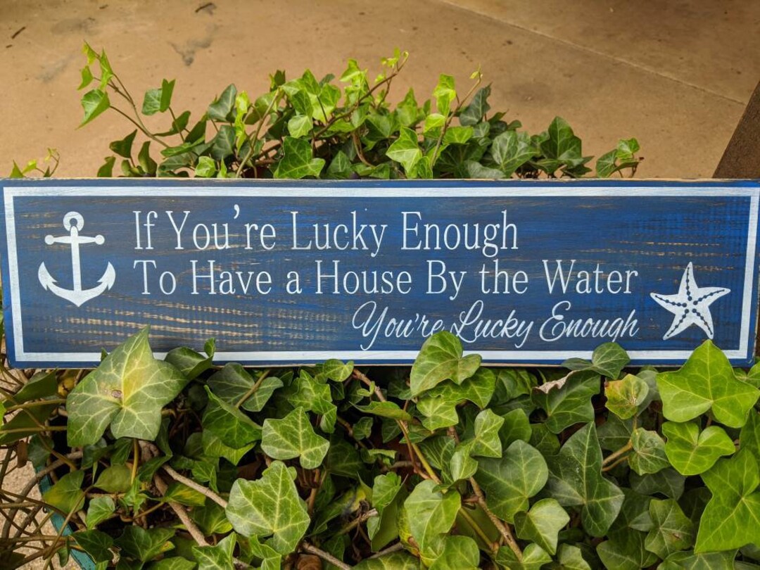 Custom Nautical Wood Sign: Rustic Beach House Decor - Etsy