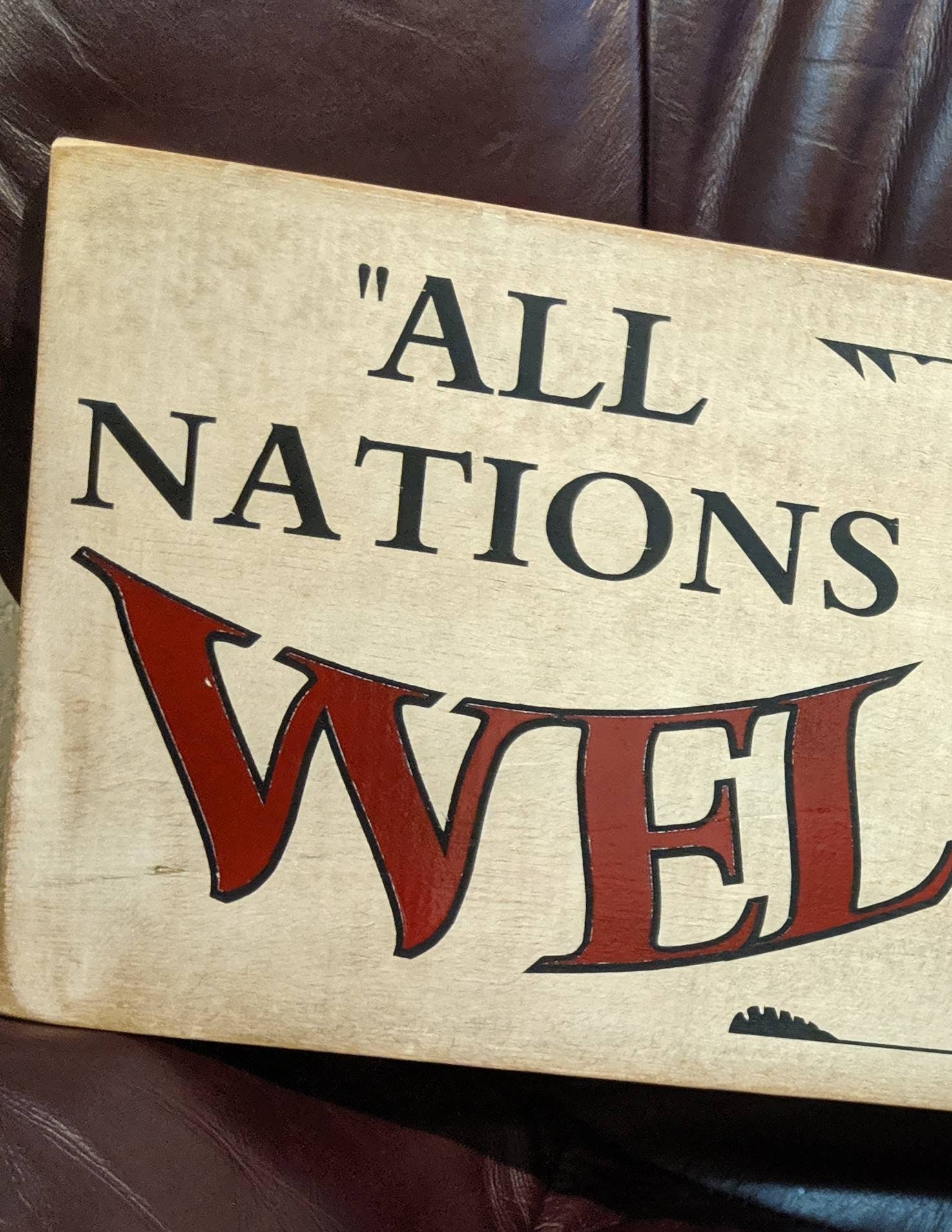 Vintage Bar Sign, 'all Nations Welcome Except Carrie' - Etsy