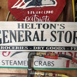 Vintage Wood General Store Sign, Customizable General Store Sign - Etsy