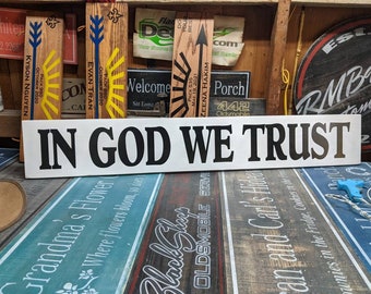 Trust God Sign - Etsy