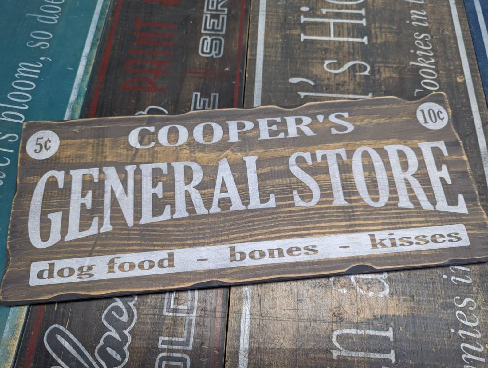 Vintage Wood General Store Sign Customizable General Store | Etsy