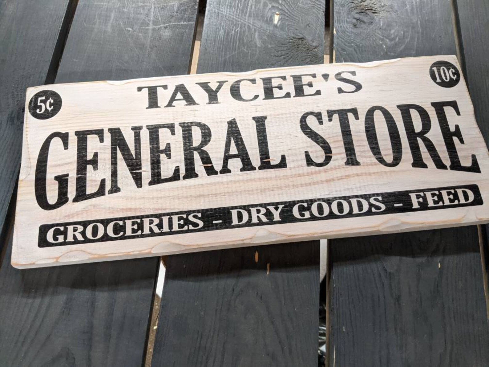 Vintage Wood General Store Sign Customizable General Store | Etsy