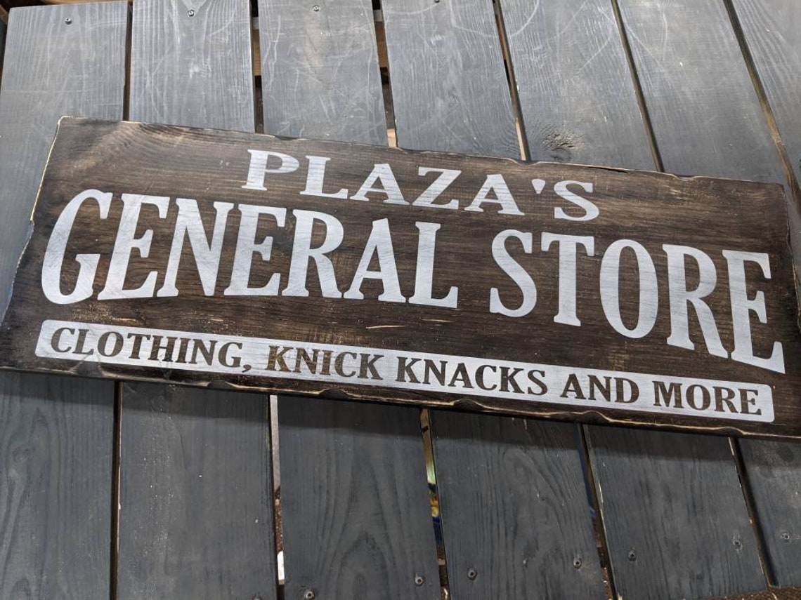 Vintage Wood General Store Sign Customizable General Store | Etsy