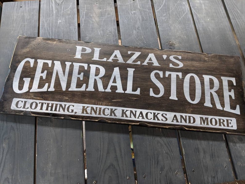 Vintage Wood General Store Sign Customizable General Store | Etsy