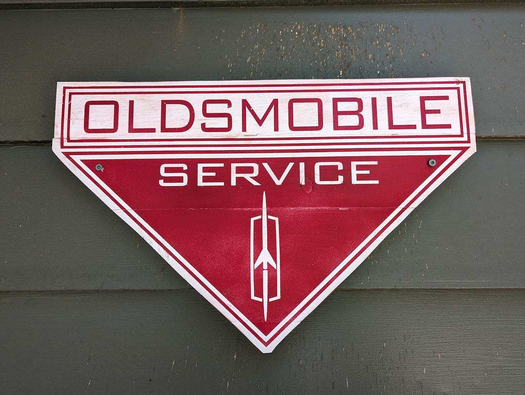 Vintage Oldsmobile Service Sign, Rustic Oldsmobile Sign - Etsy