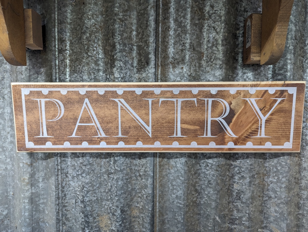 Custom Rustic Pantry Wooden Sign, Customizable Wooden Sign, Pantry ...