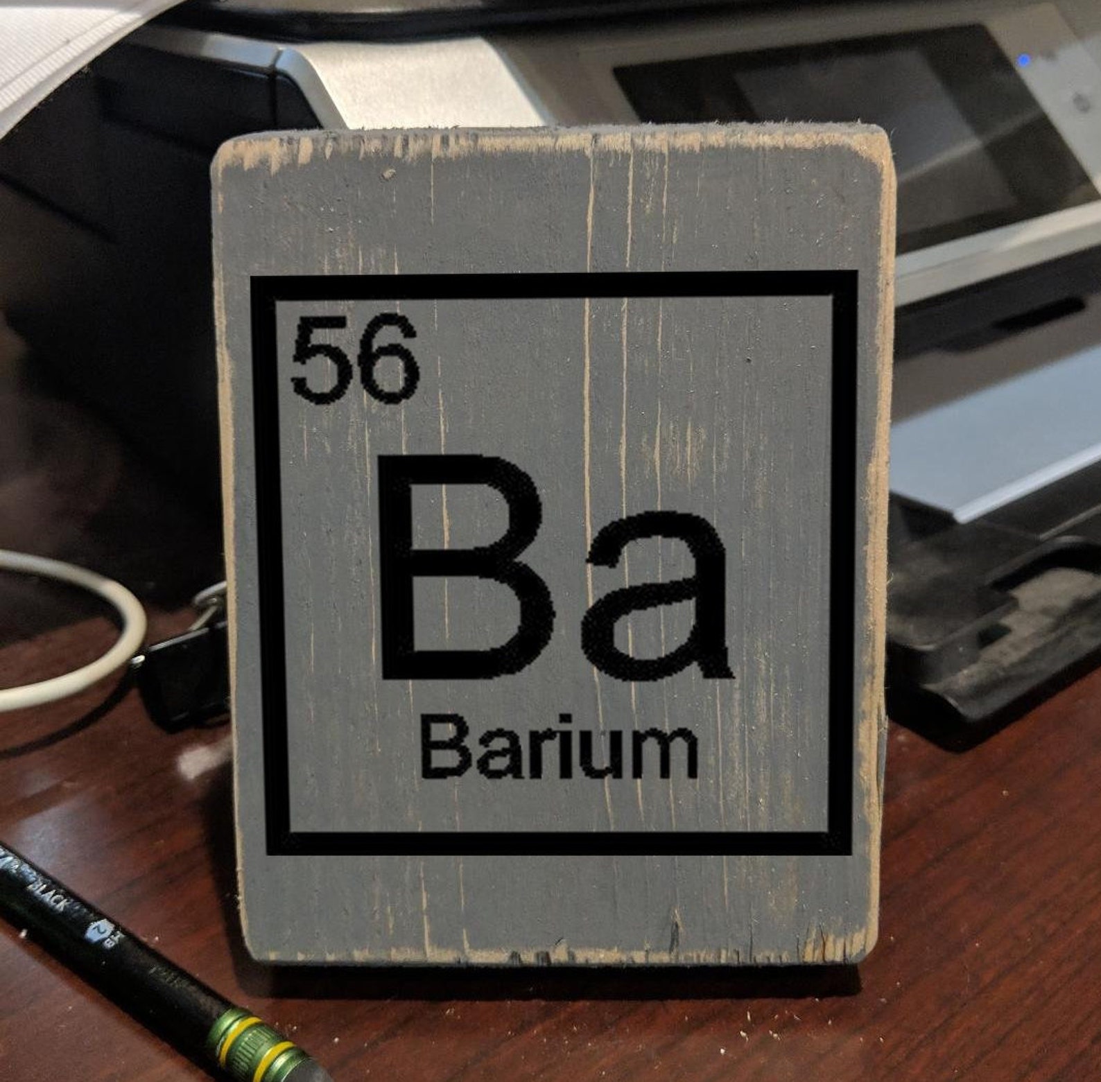 Periodic Table of Elements Rustic Signs Bazinga - Etsy