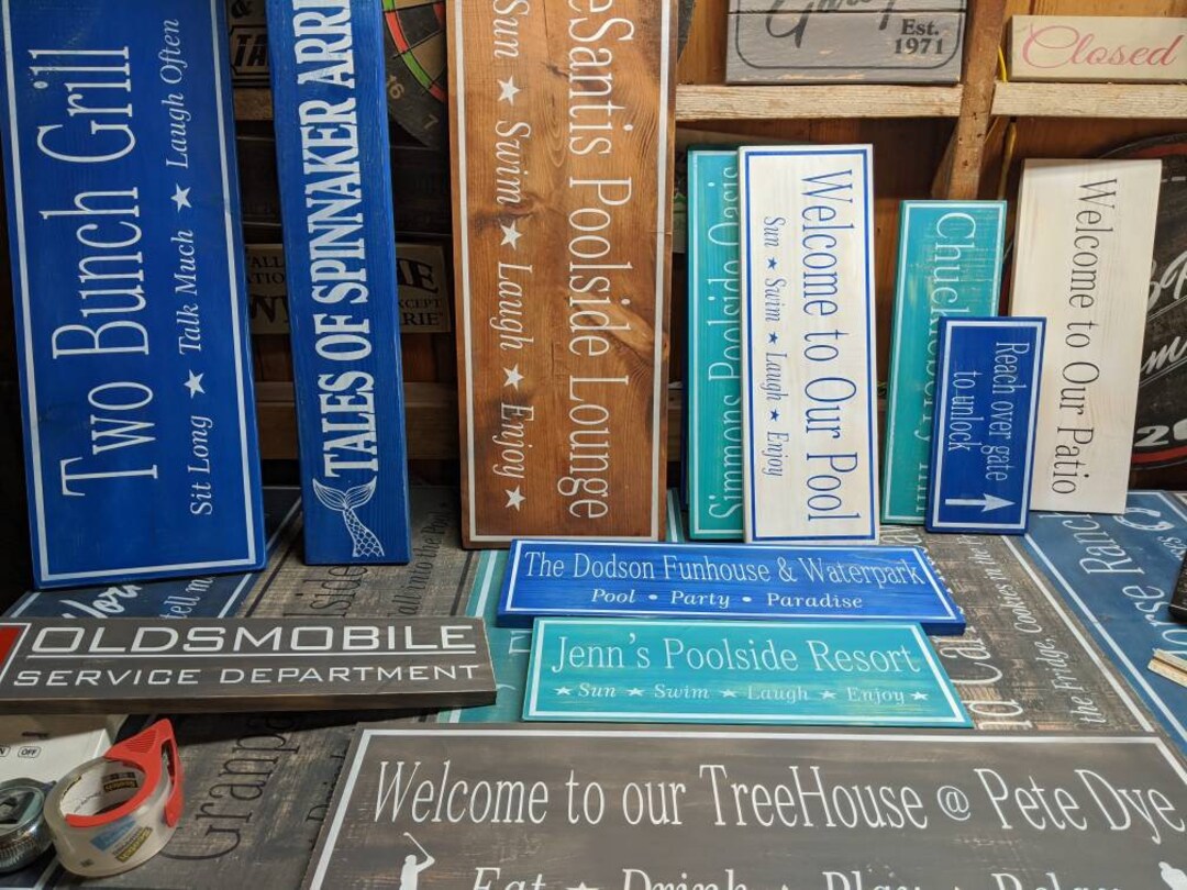 Custom Wood Signs, Rustic Wood Sign Customizable - Etsy