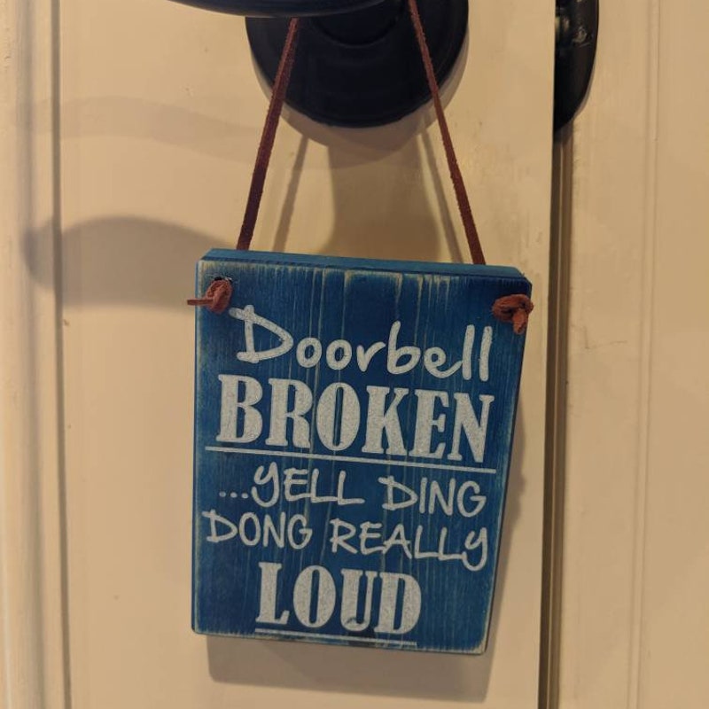Broken Door Sign - Etsy