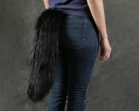 Super Soft Black Wolf Tail 3 Sizes Available May Add - Etsy