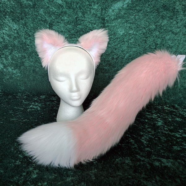 Pink Fox Tail - Etsy