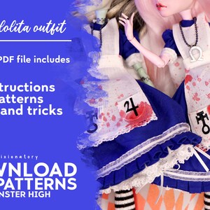 DIGITAL Download Pattern & Instructions | Monster Ever After 1/6 Doll ...