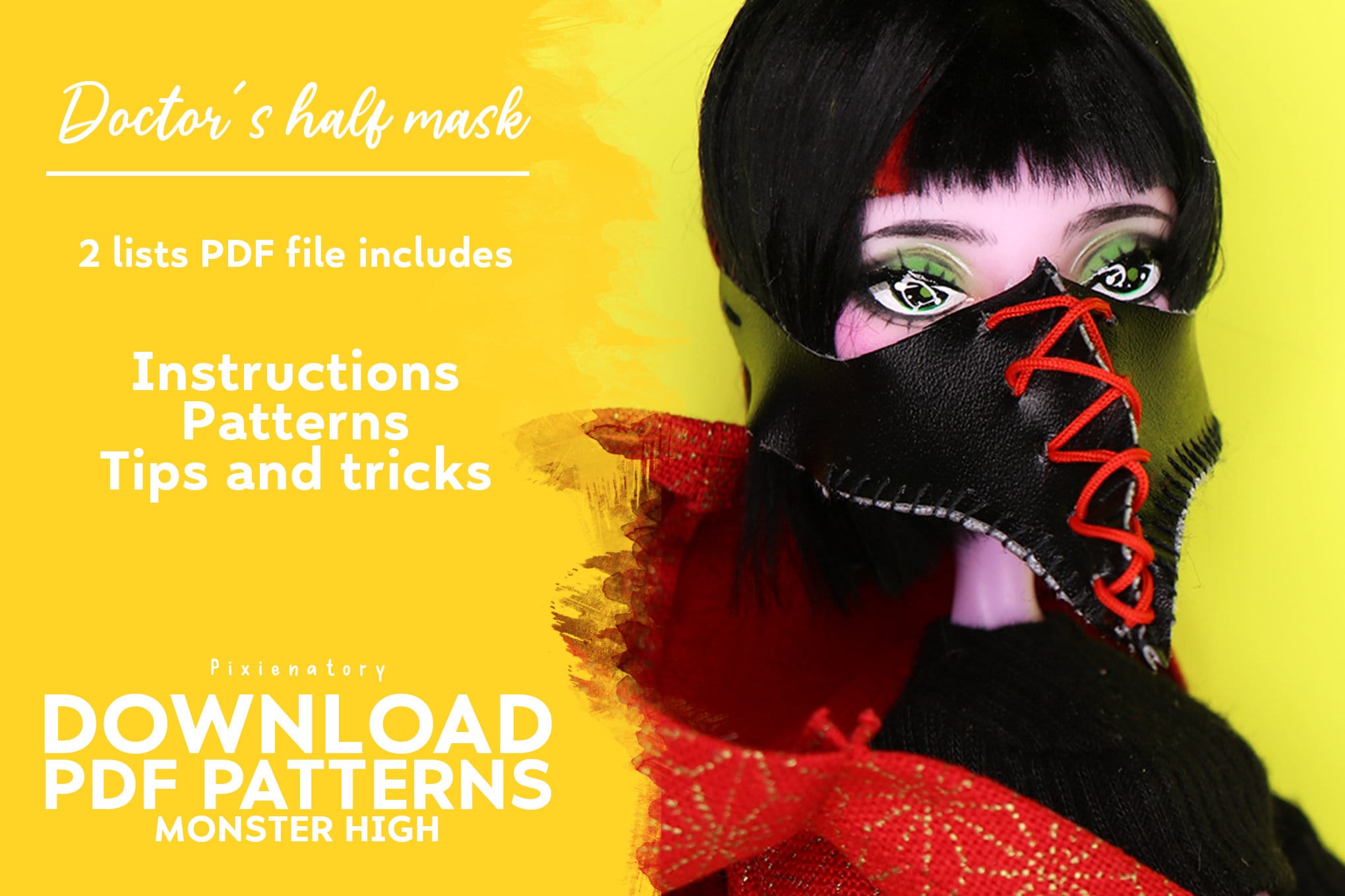 DIGITAL Download Pattern & Instructions Monster High Ever - Etsy