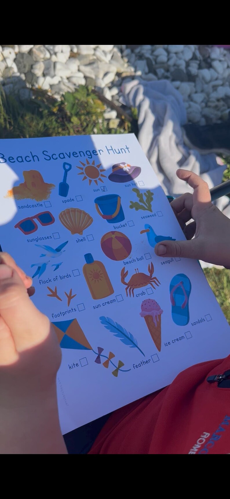 Beach Scavenger Hunt - Activity Sheet - Seaside - Summer - Printable ...