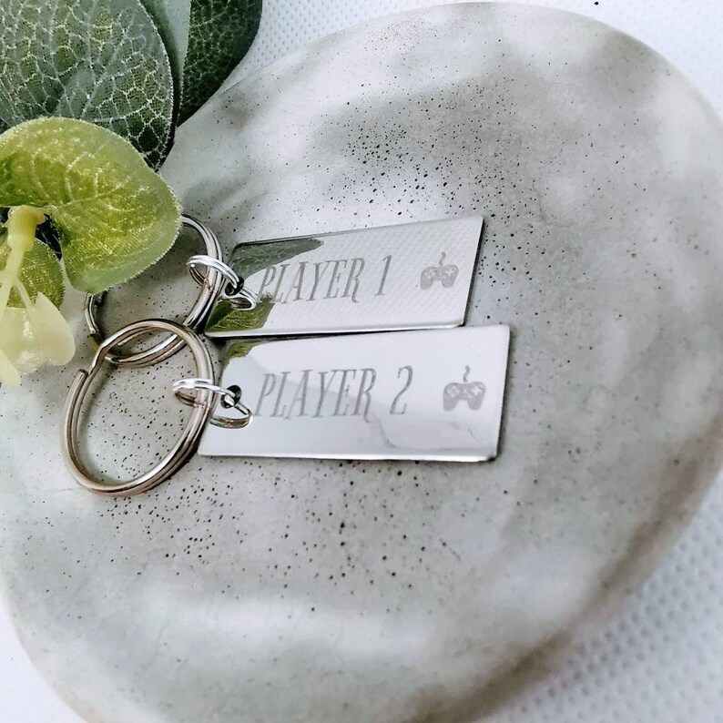 Player 1 Player 2 Keyring Xbox Key Chain Playstation Key | Etsy