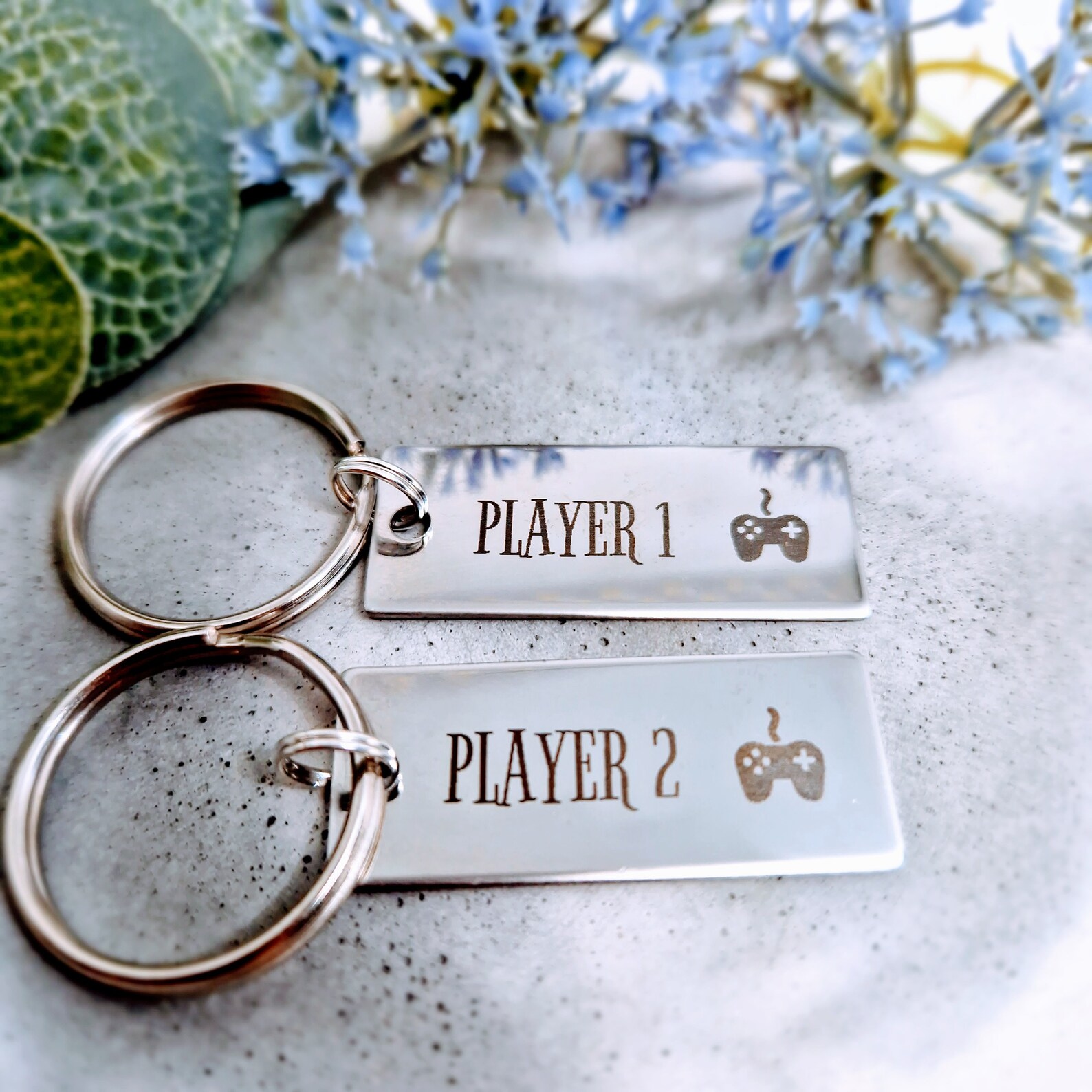 Player 1 Player 2 Keyring, Xbox Key Chain, Playstation Key Ring, Gift ...