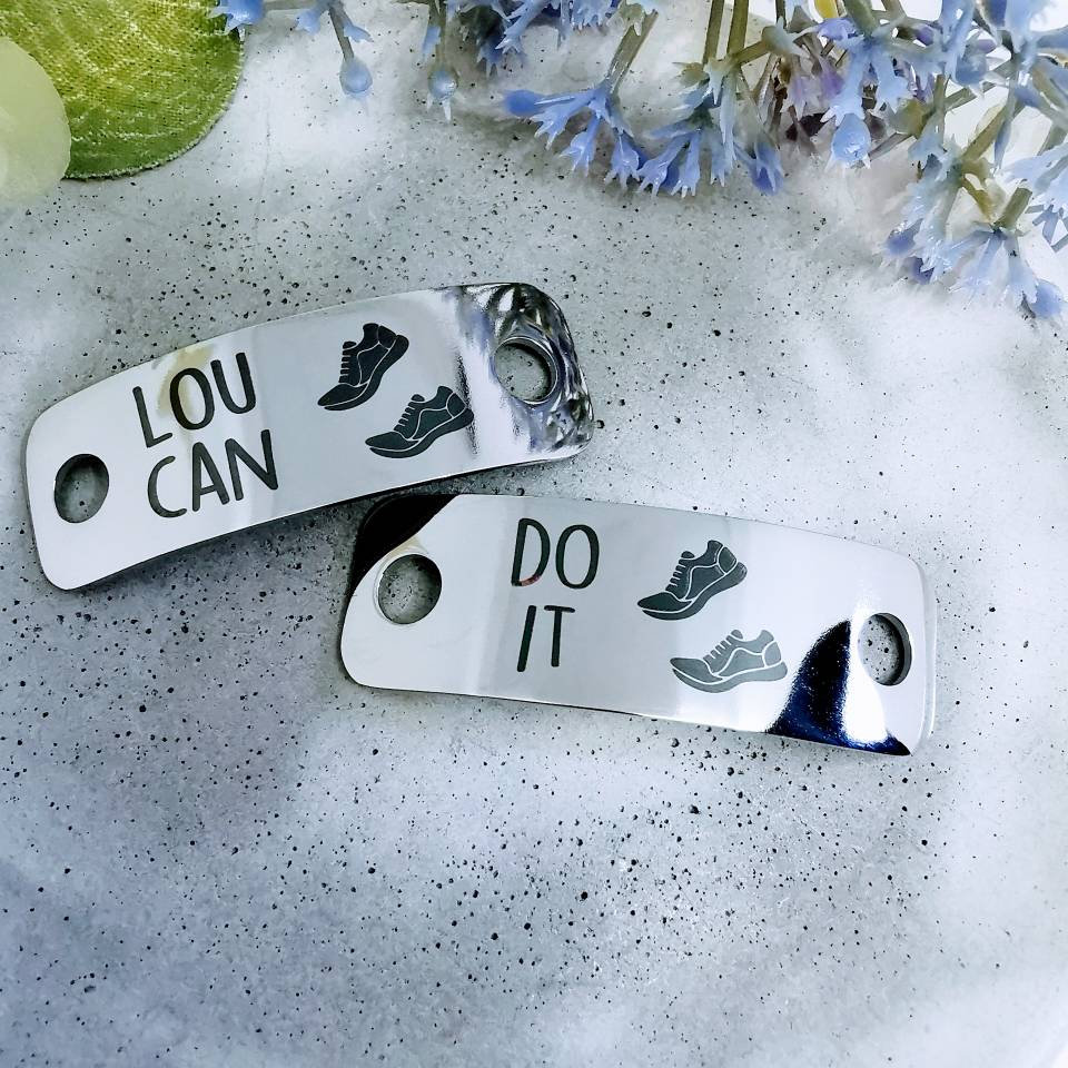 Personalized Trainer Tags Shoe Lace Tags Gift for Runners - Etsy UK
