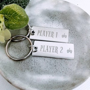 Player 1 Player 2 Keyring Xbox Key Chain Playstation Key - Etsy