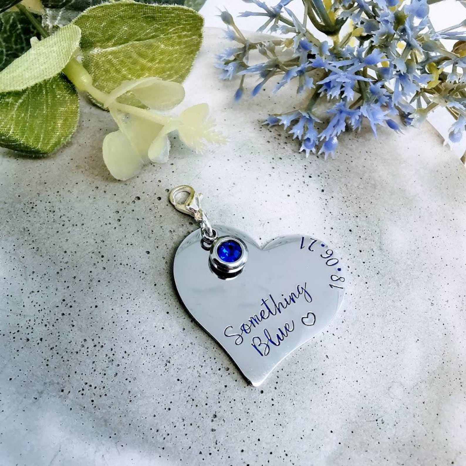 Something Blue, Blue Charm, Bride Gift, Blue Bouquet Charm, Something ...