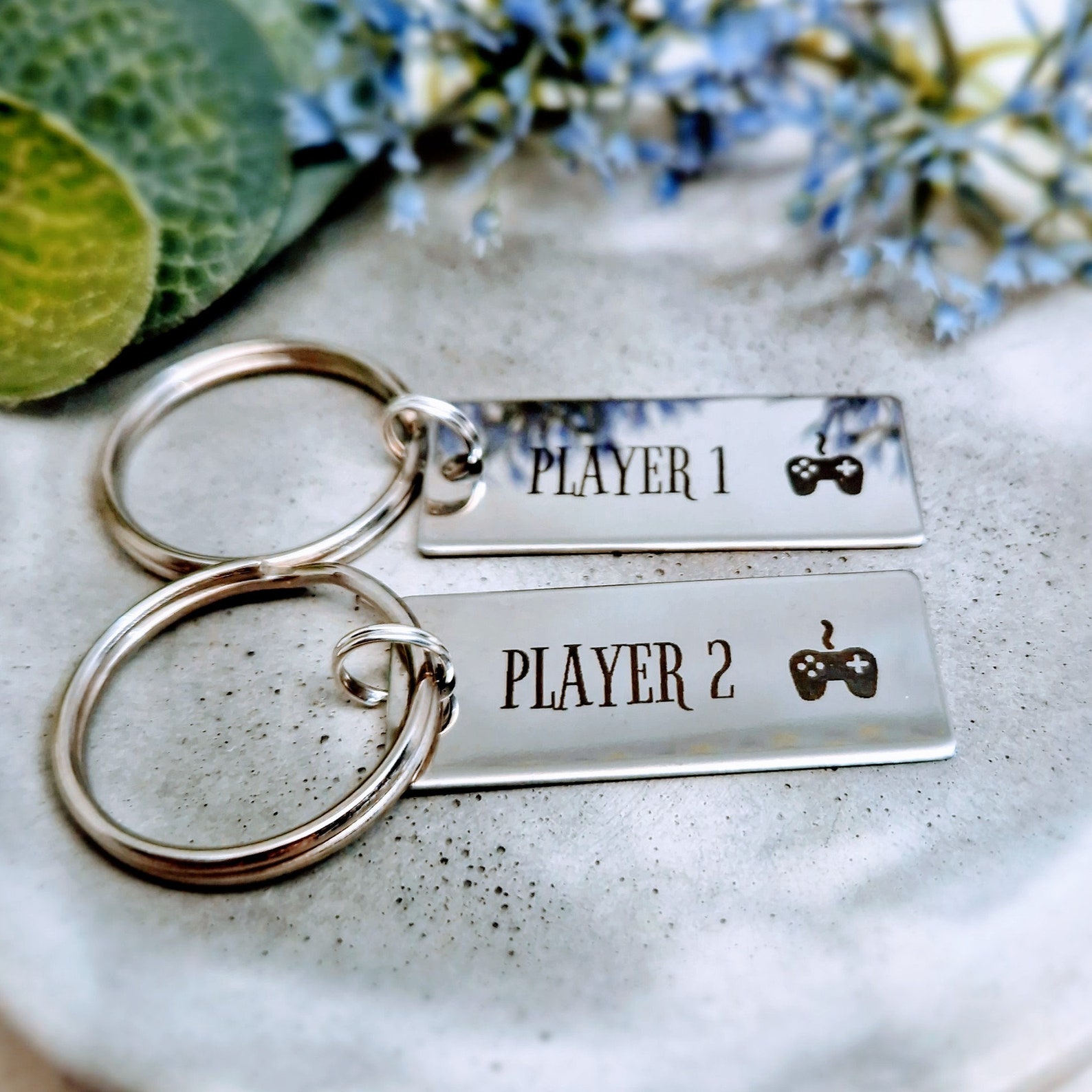 Player 1 Player 2 Keyring, Xbox Key Chain, Playstation Key Ring, Gift ...