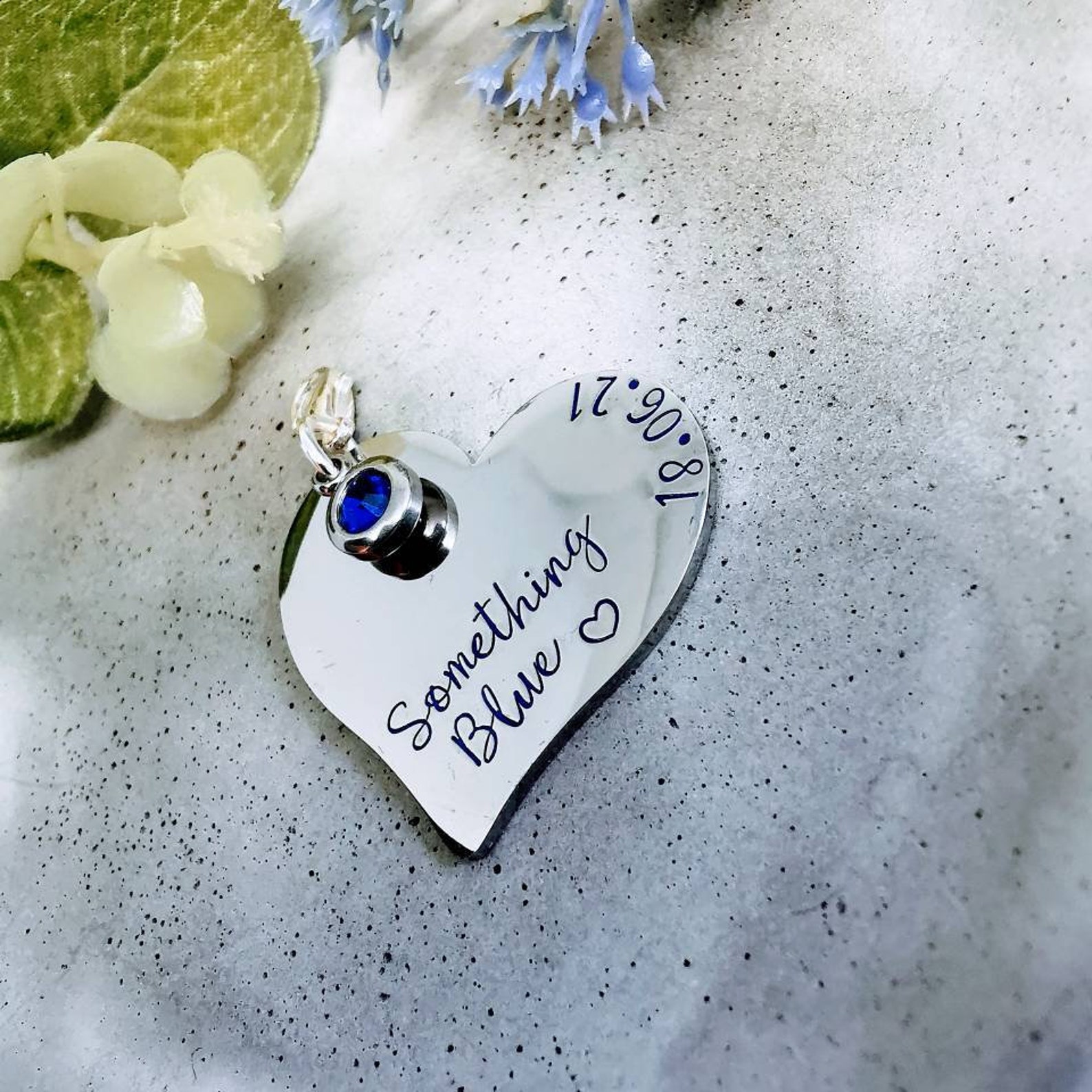 Something Blue, Blue Charm, Bride Gift, Blue Bouquet Charm, Something ...