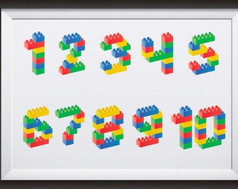 123 Chart Print - Etsy