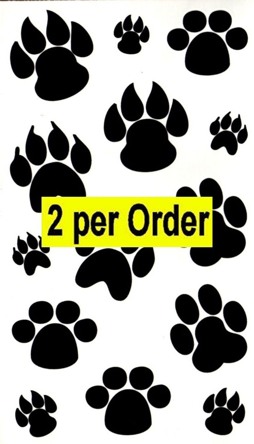 Dog Paw Bear Paw Temporary Fake Tattoo Bold Body Art Transfer Waterpoof ...