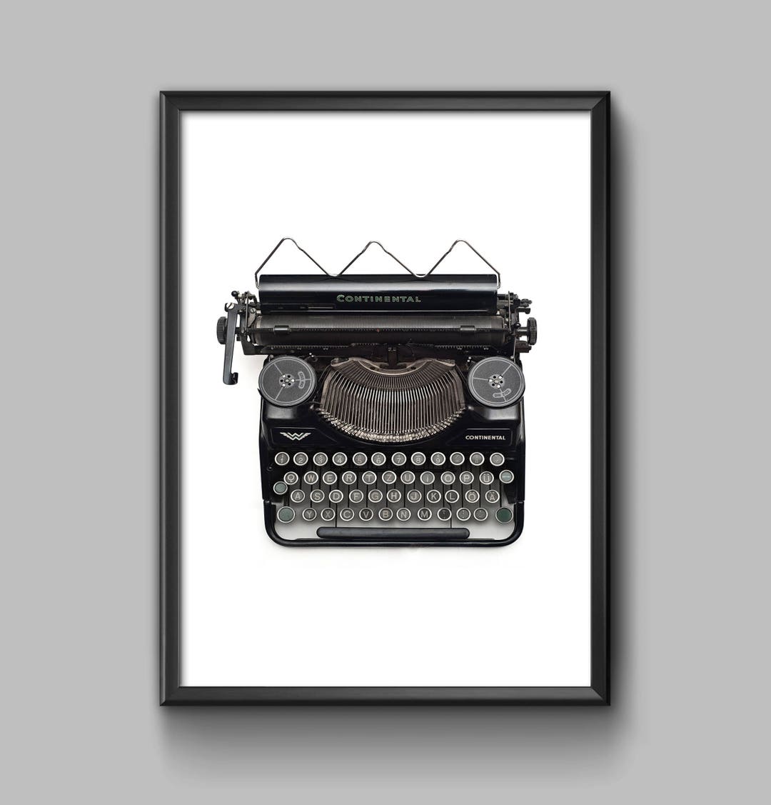 Vintage Typewriter Minimalist Wall Art Poster,retro Scandinavian Print ...