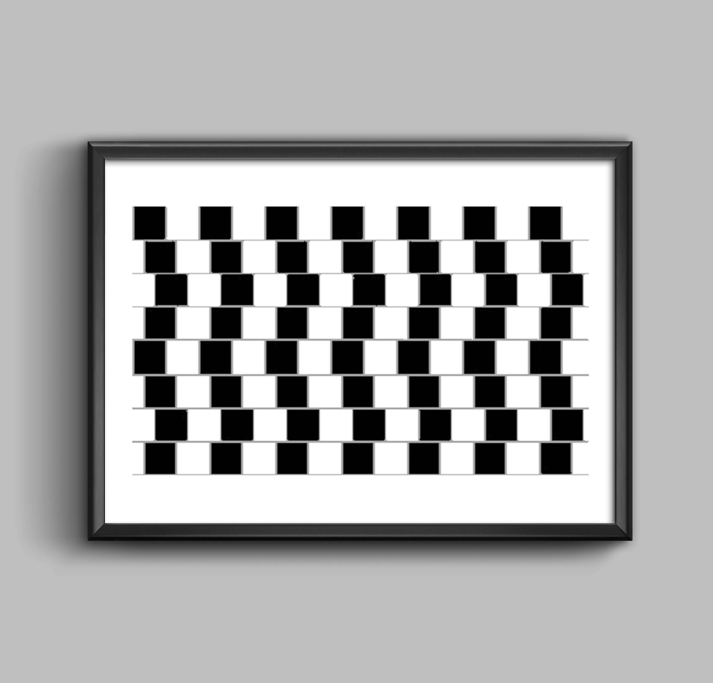 Optical Illusion Poster Printscandinavian Wall Art - Etsy