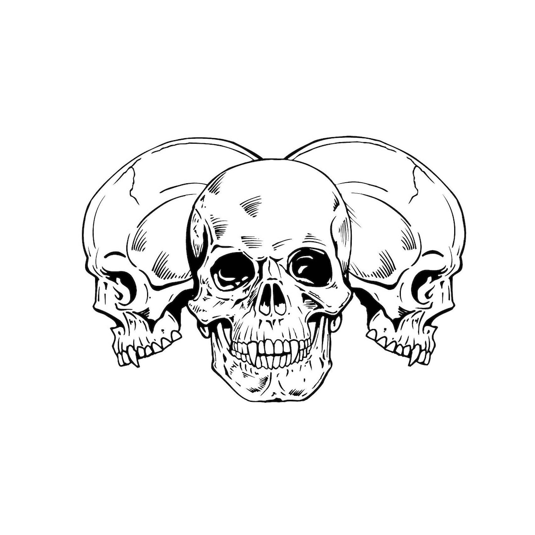 Skeleton Skull Temporary Fake Tattoo Bold Body Art Transfer Waterpoof ...