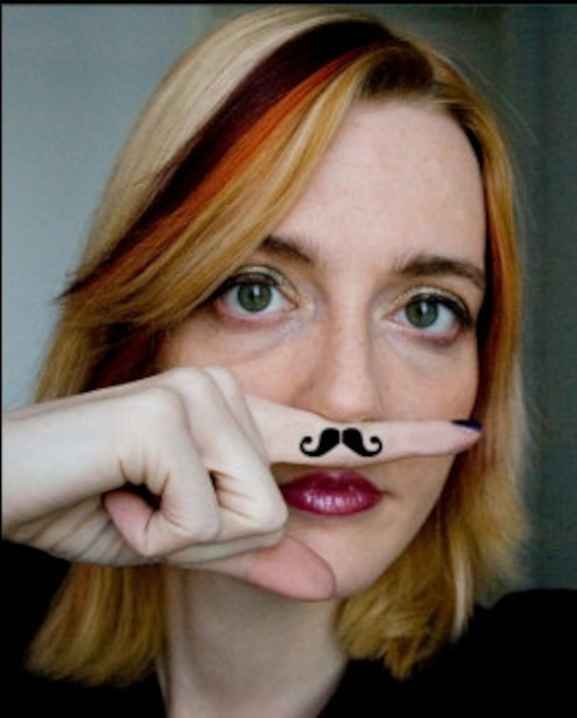 Temporary Tattoo Fingerstache Finger Moustache Set of 21 for Parties ...