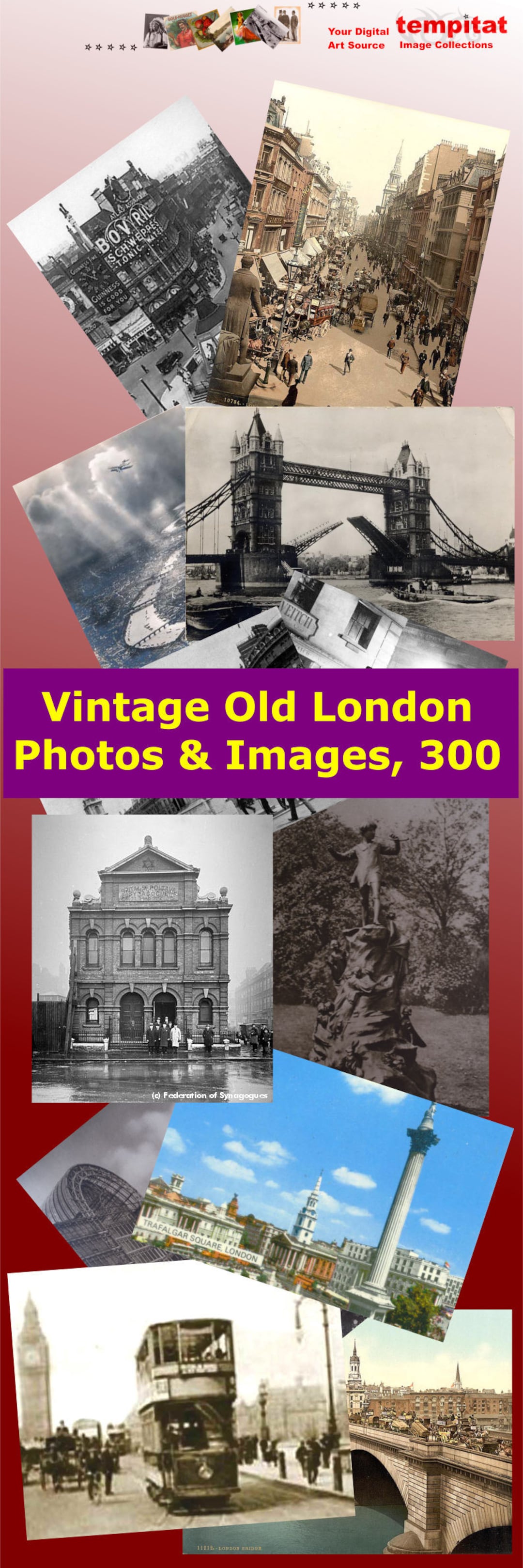 Vintage Old London Town City Nostalgic Images Photos Postcards in ...
