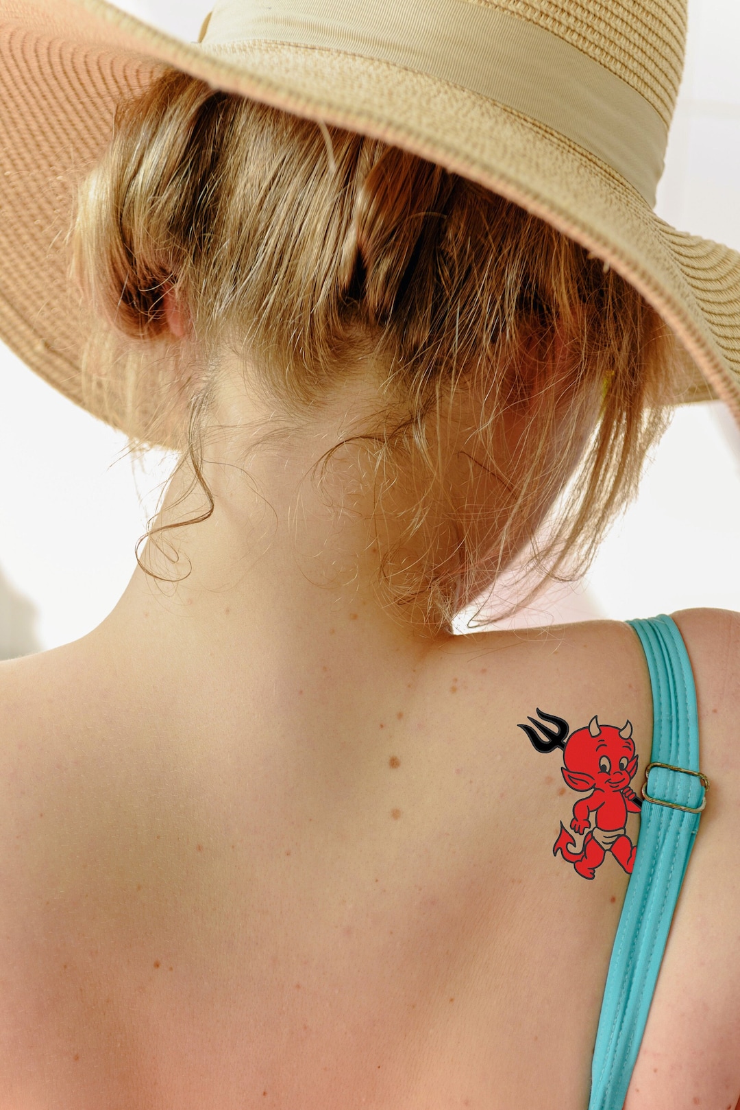 Horny Red Little Devil Temporary Tattoo (set of 2) - Etsy