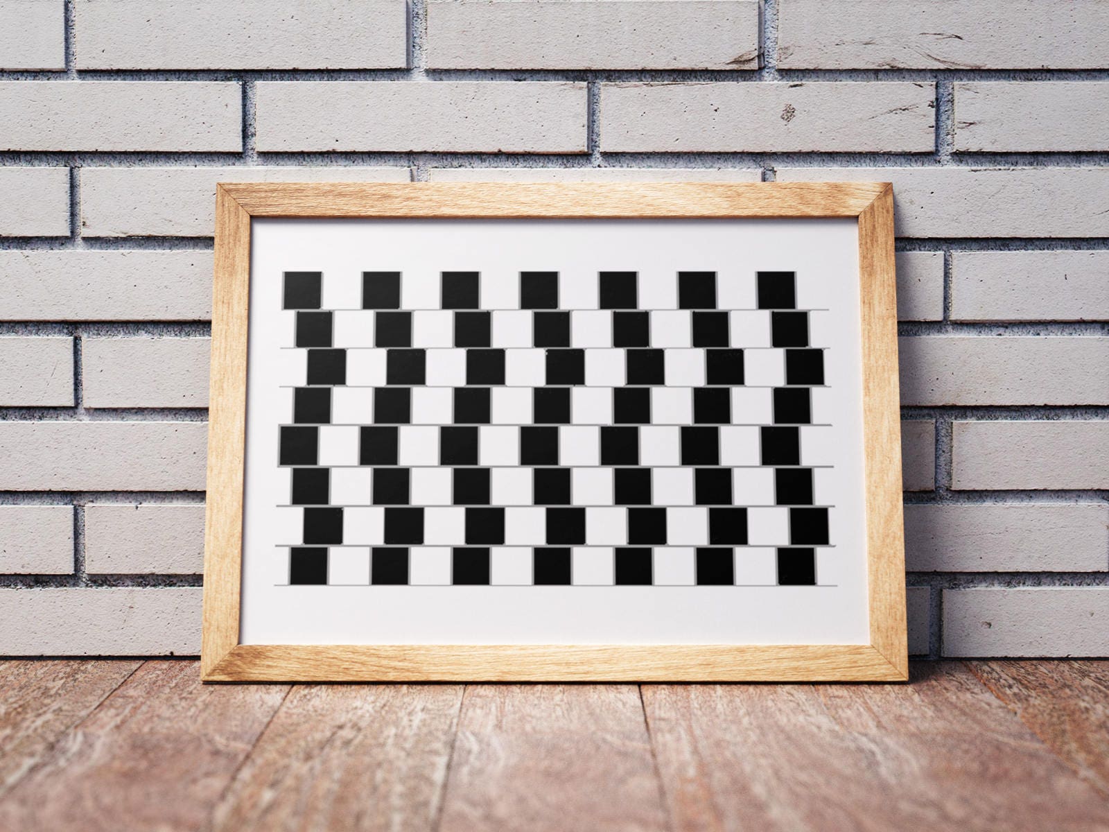 Optical Illusion Poster Printscandinavian Wall Art - Etsy