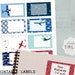 AIRPLANE PRINTABLE LABELS- Airplanes and Vintage Aircrafts Name Labels ...