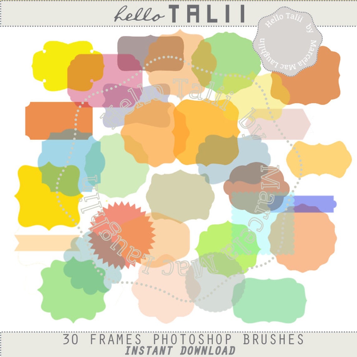 Photoshop Brush FRAMES PHOTOSHOP Brushes 30 Vintage Frames - Etsy