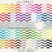Waves DIGITAL PAPER Thin Wavy Lines Backgrounds Ocean Waves - Etsy