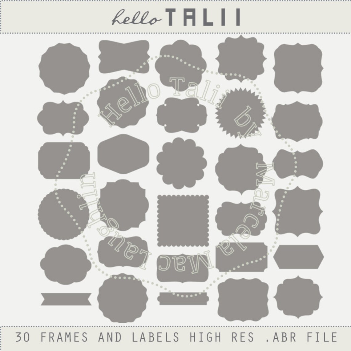 Photoshop Brush FRAMES PHOTOSHOP Brushes 30 Vintage Frames - Etsy