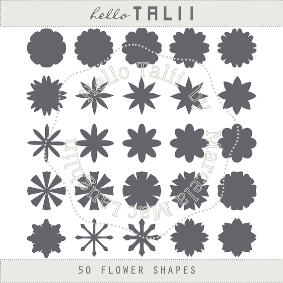 8 Petal Flower Shape