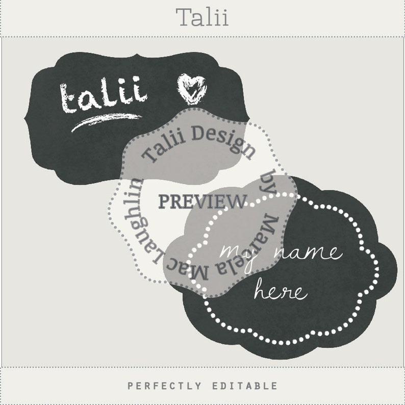 CHALKBOARD FRAMES CLIPART 16 Black Frames Labels in | Etsy