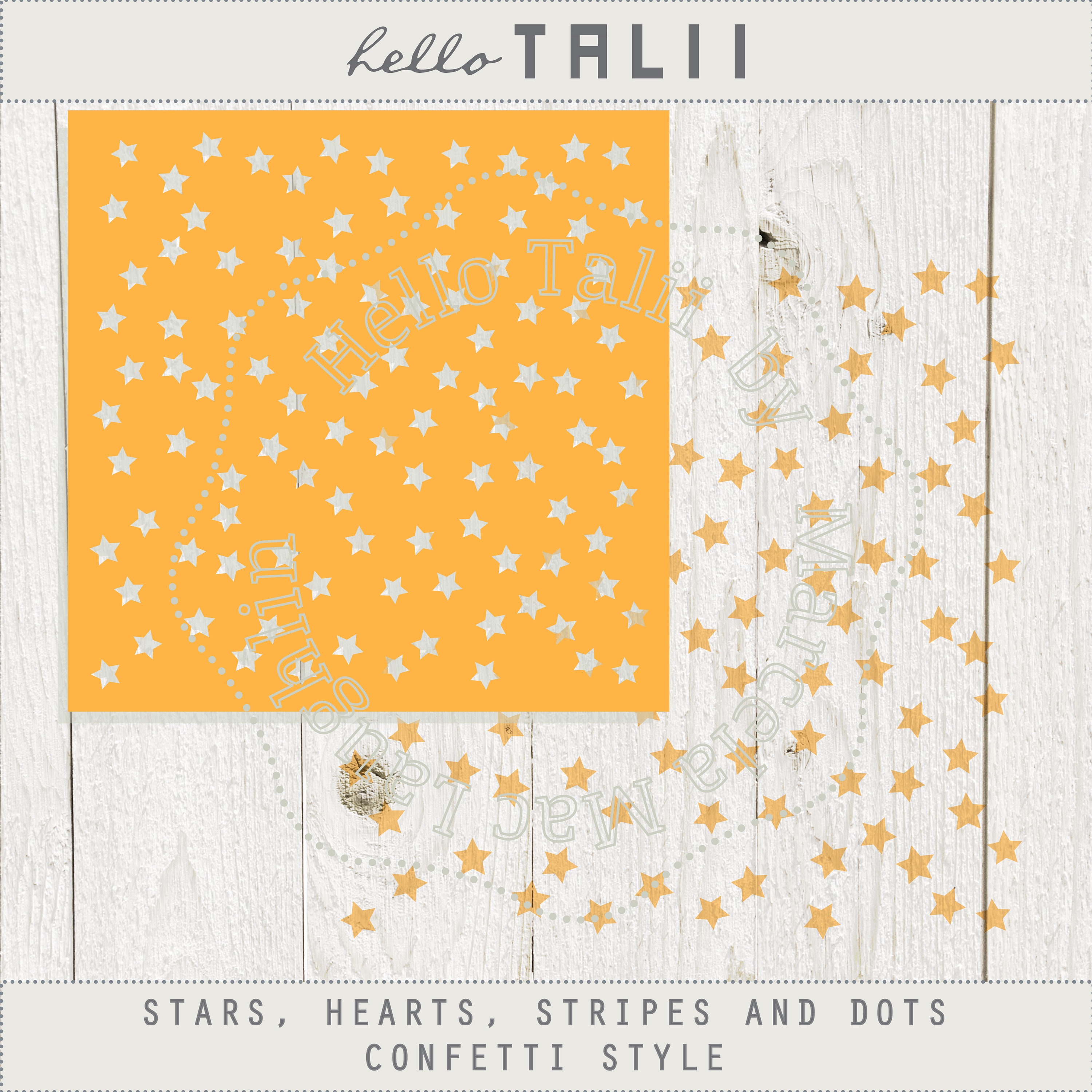 CONFETTI Digital Stencils SVG Cut Files 4 Confetti Party DIY | Etsy