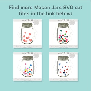 Mason JAR With STARS SVG Cut Files Canning Jar With Bright Stars ...