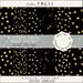 Black and Gold CONFETTI Digital Papers Glitter Confetti Party ...
