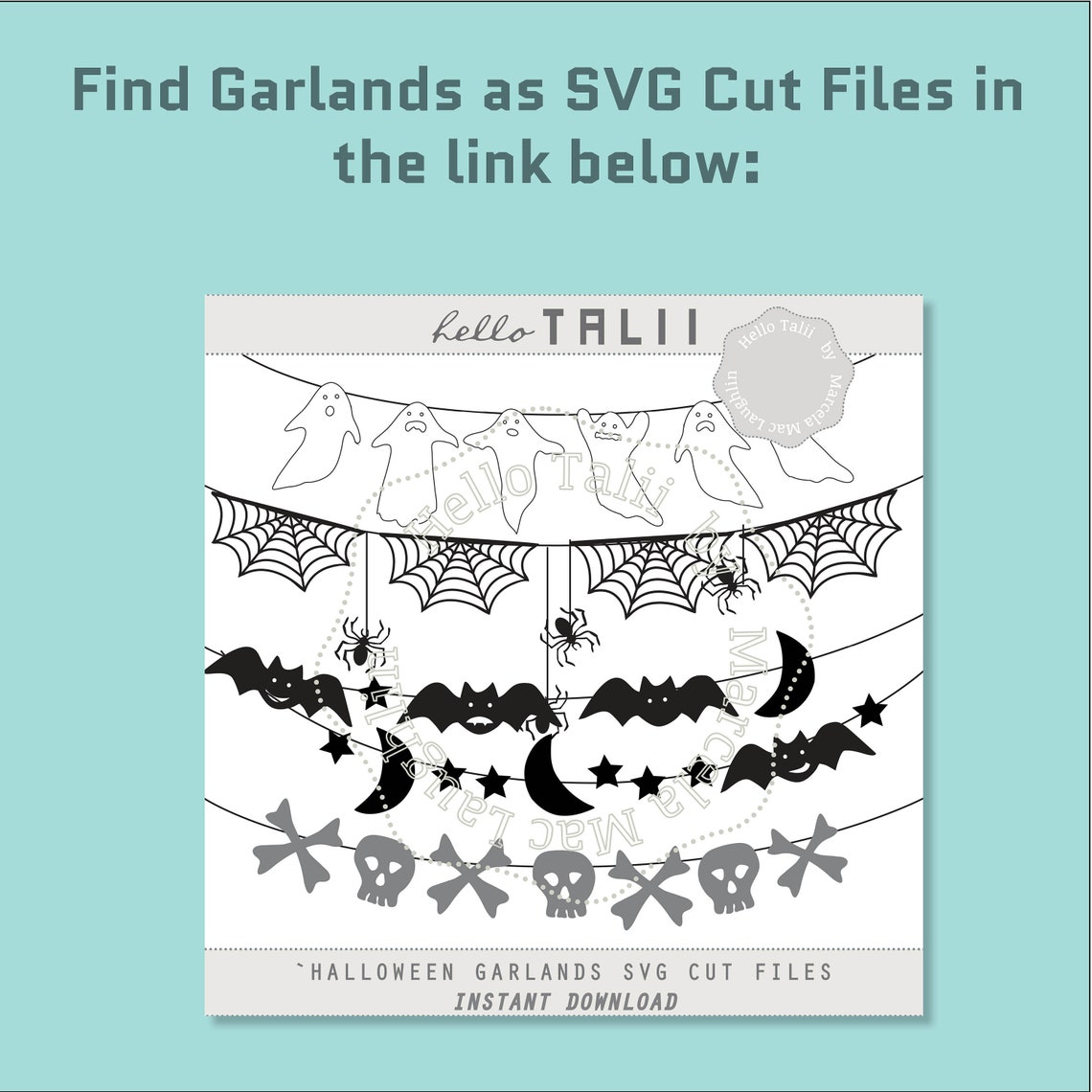 Halloween Clipart HALLOWEEN Bunting Flags and Banners Clipart - Etsy