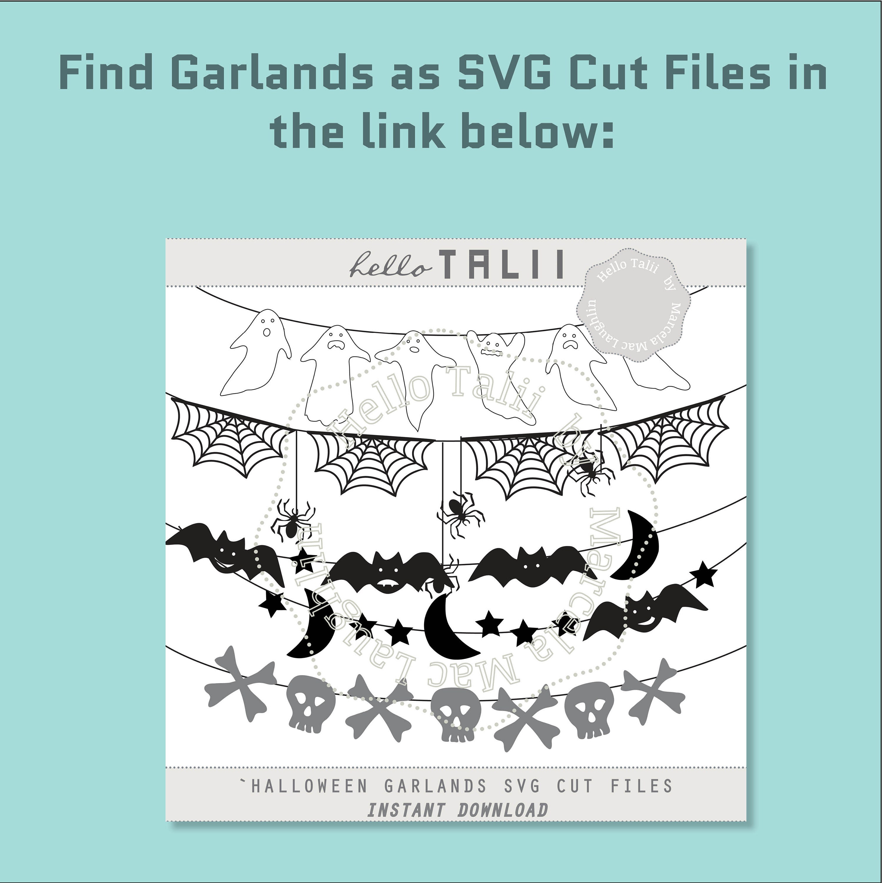 Halloween Clipart HALLOWEEN Bunting Flags and Banners Clipart - Etsy