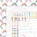 WATERCOLOR RAINBOW Digital Paper- Pastel Rainbow Watercolor Rainbow ...